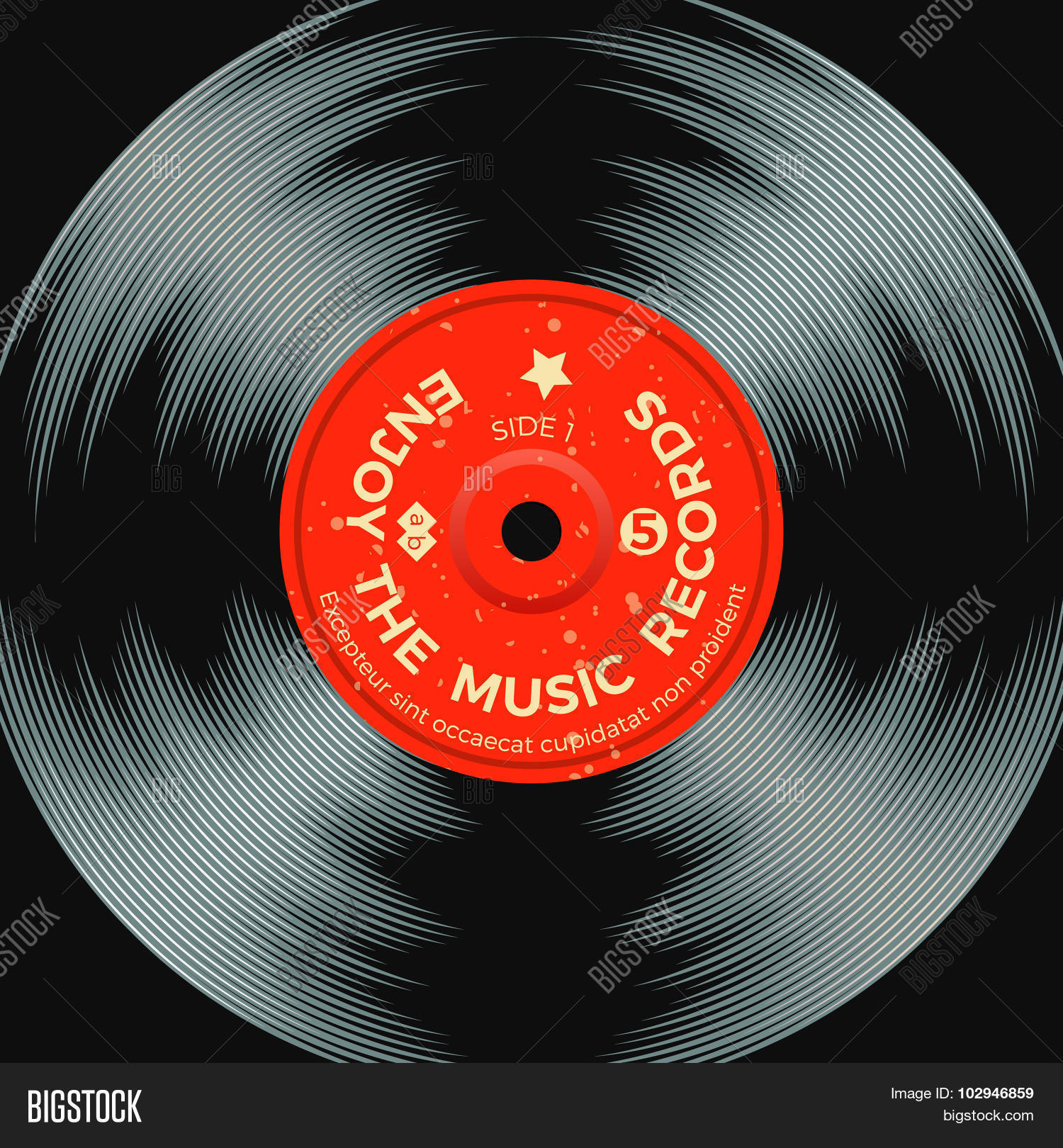 Retro Vinyl Record Vector & Photo (Free Trial) | Bigstock