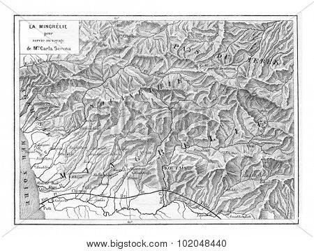 Map Mingrelia Svaneti Image & Photo (Free Trial) | Bigstock