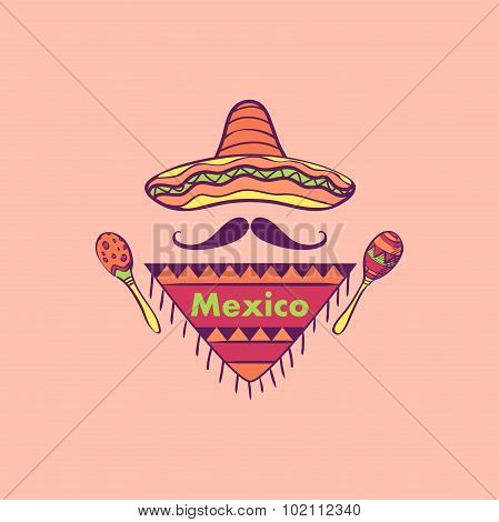 Mexican Label Emblem Vector & Photo (Free Trial) | Bigstock