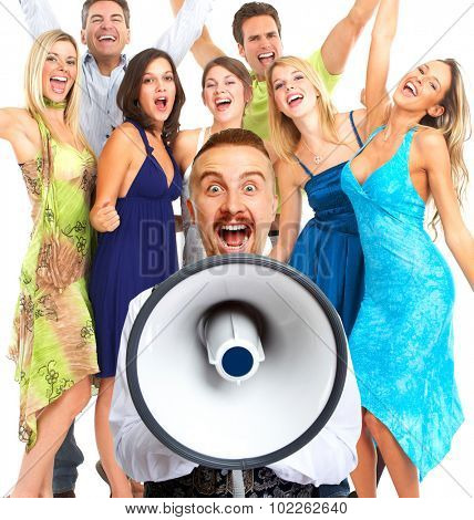Young Man Talking Loud Image & Photo (Free Trial) | Bigstock