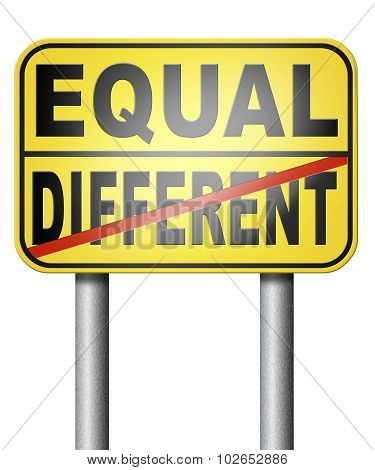 Equal Different Image & Photo (Free Trial) | Bigstock