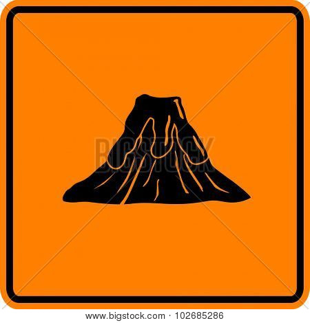 Volcano Sign Vector & Photo (Free Trial) | Bigstock