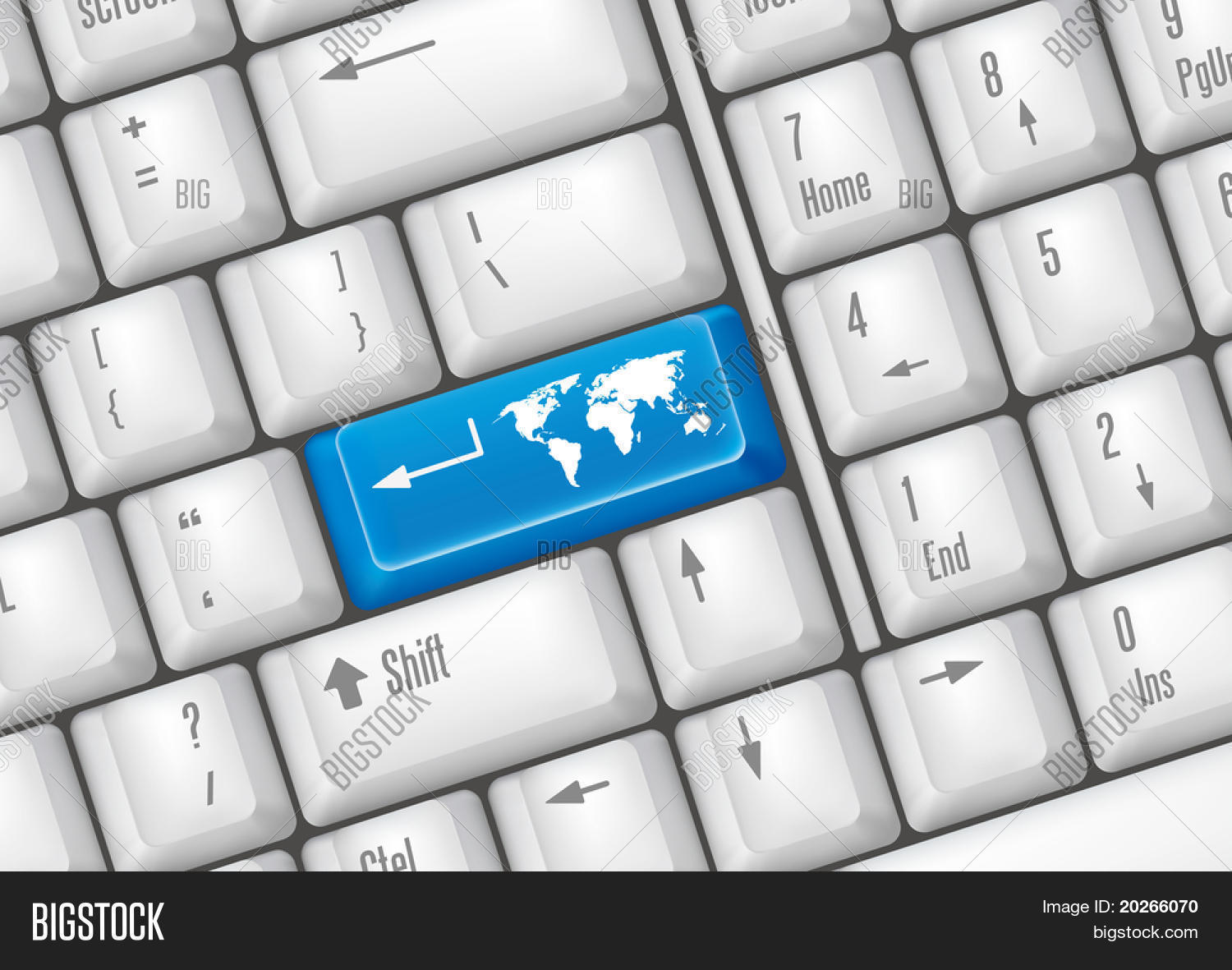 Vector y foto Botones Del Teclado (prueba gratis) | Bigstock