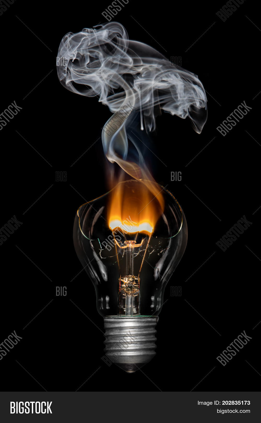 Shattered Light Bulb