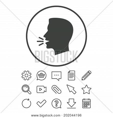 Talk Speak Icon. Loud Vector & Photo (Free Trial) | Bigstock