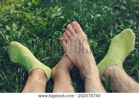 Feet Loving Couple On Image & Photo (Free Trial) | Bigstock
