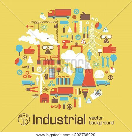 Industrial Poster Vector & Photo (Free Trial) | Bigstock