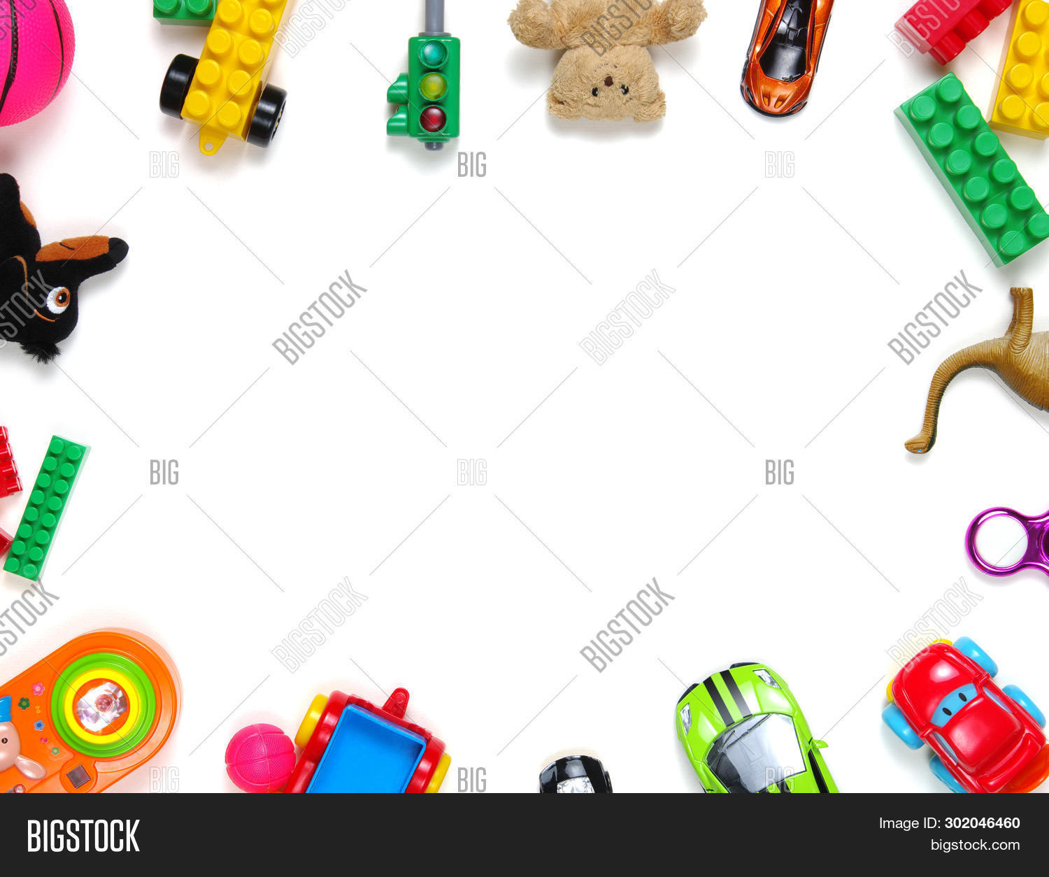 Kids Toys Frame On Image & Photo (Free Trial) | Bigstock