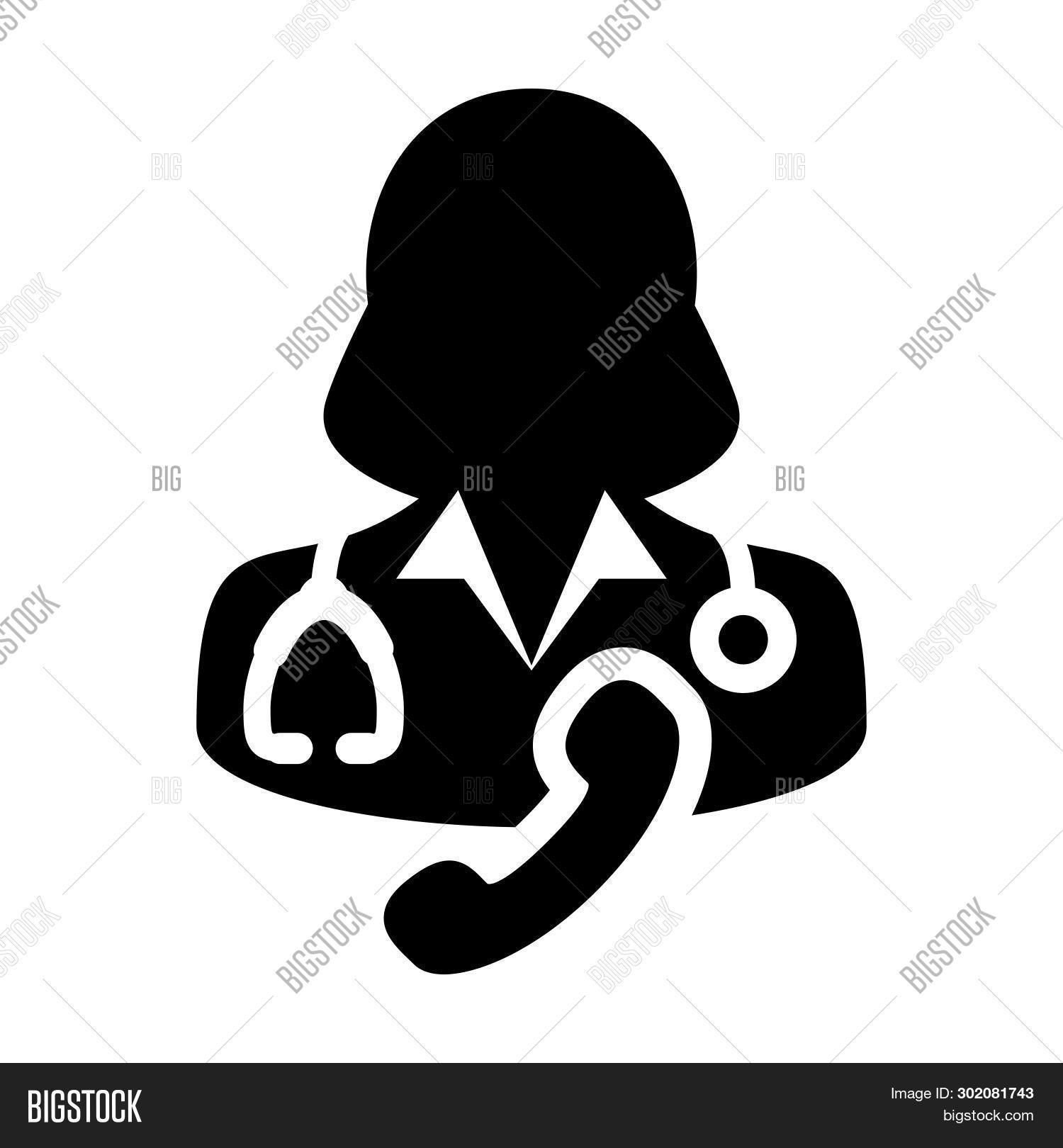 Nurse Icon Vector Vector & Photo (Free Trial) | Bigstock