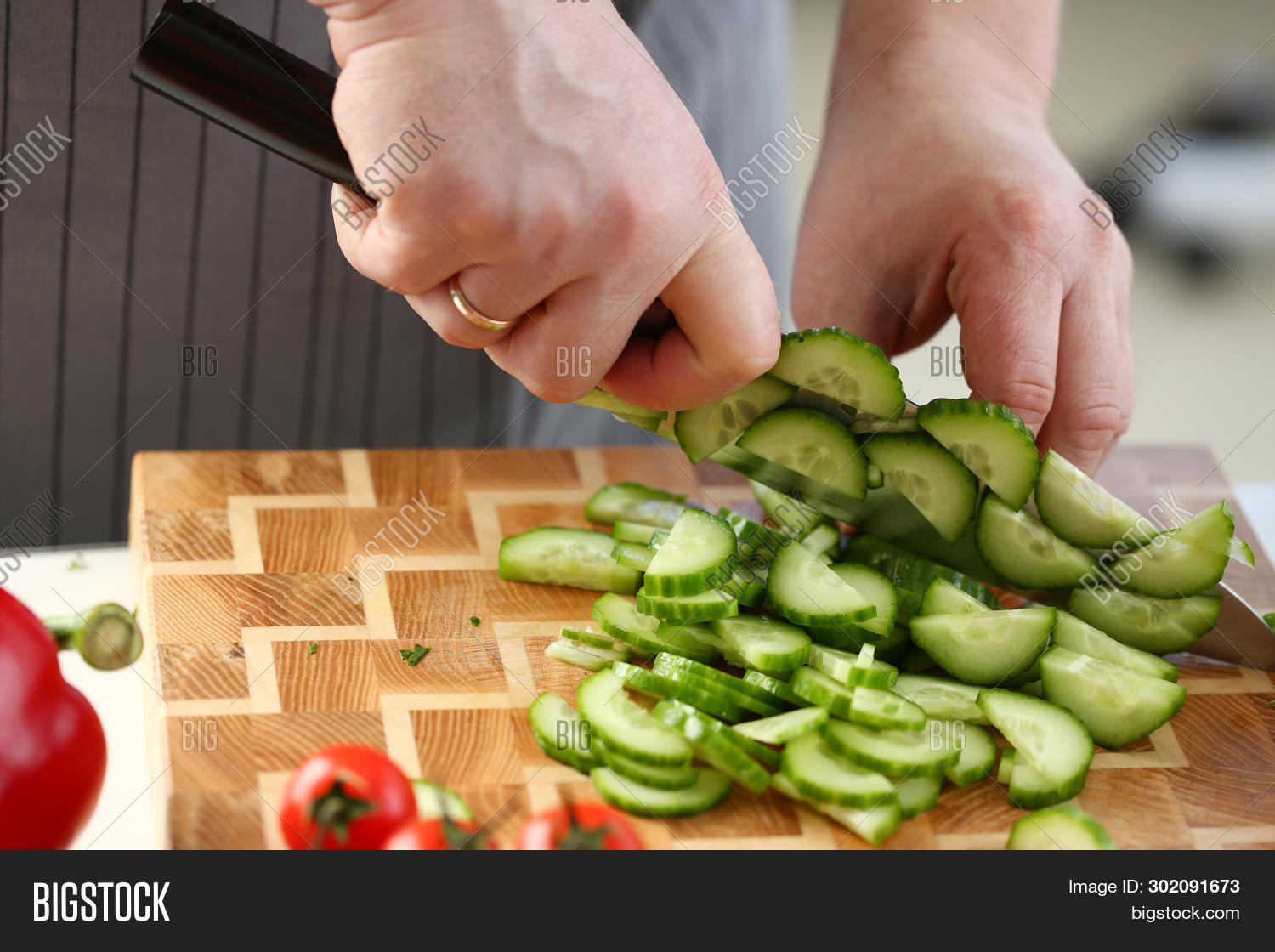 Culinary Male Chopping Image & Photo (Free Trial) | Bigstock