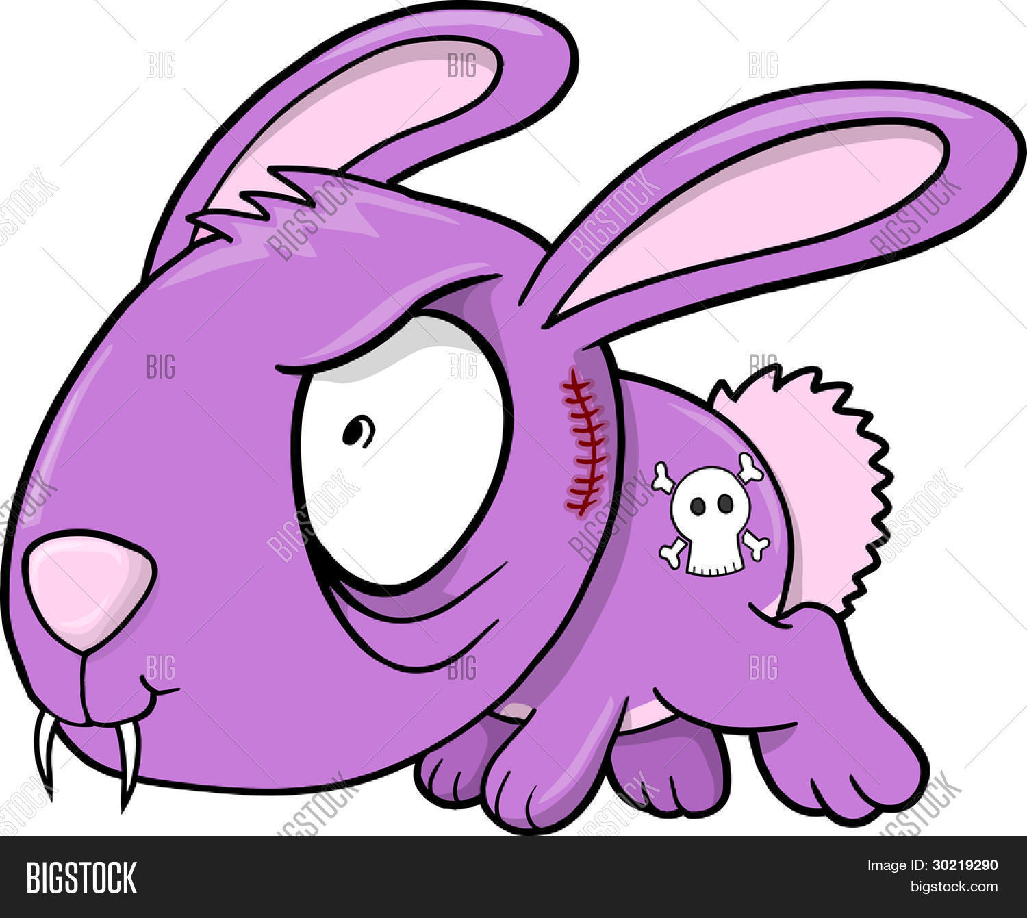 Crazy Evil Bunny Vector & Photo (Free Trial) | Bigstock