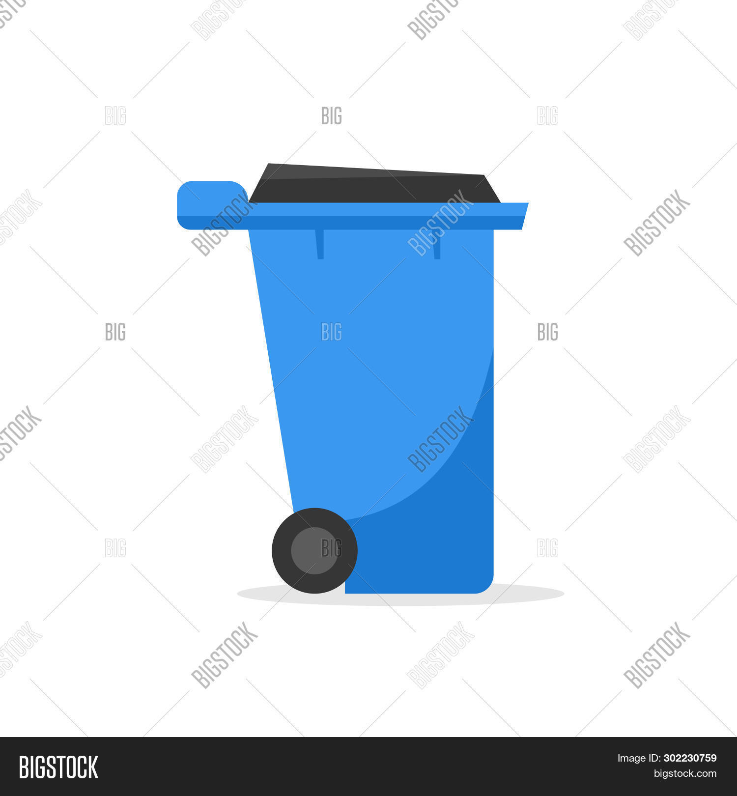 Blue Wheelie Refuse Image & Photo (Free Trial) | Bigstock