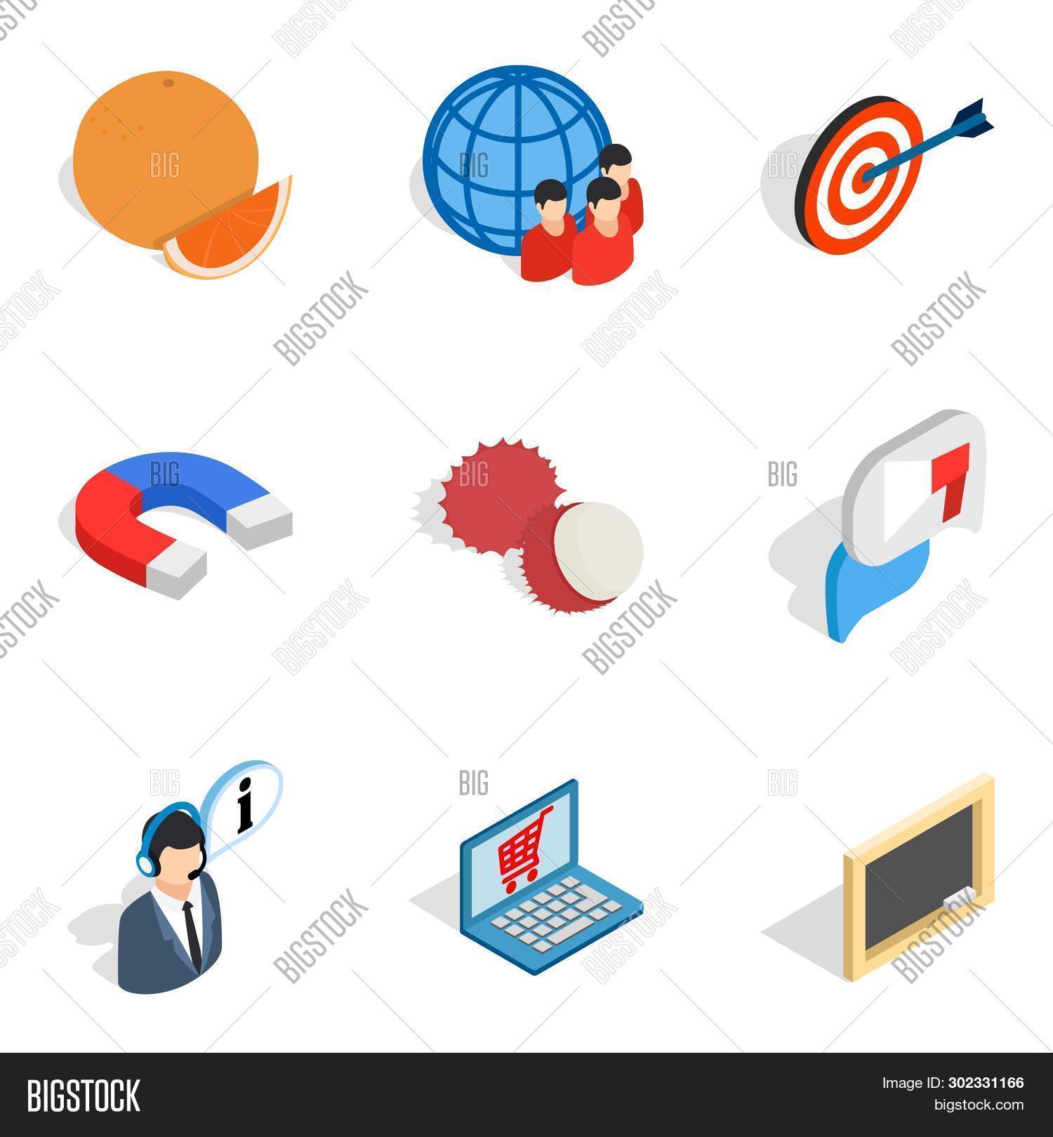 Purchasing Icons Set. Image & Photo (Free Trial) | Bigstock