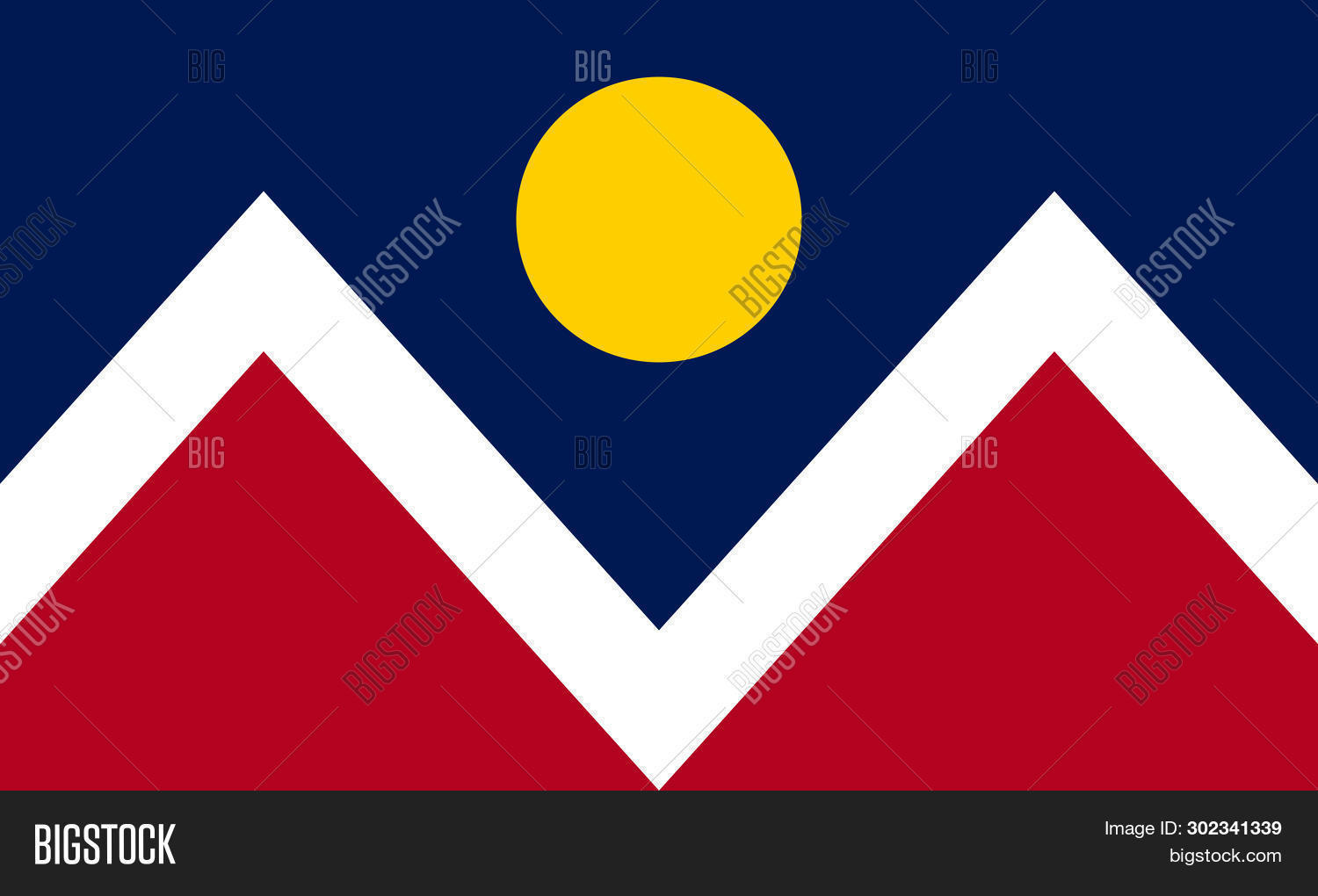 Denver Official Flag Vector & Photo (Free Trial) | Bigstock