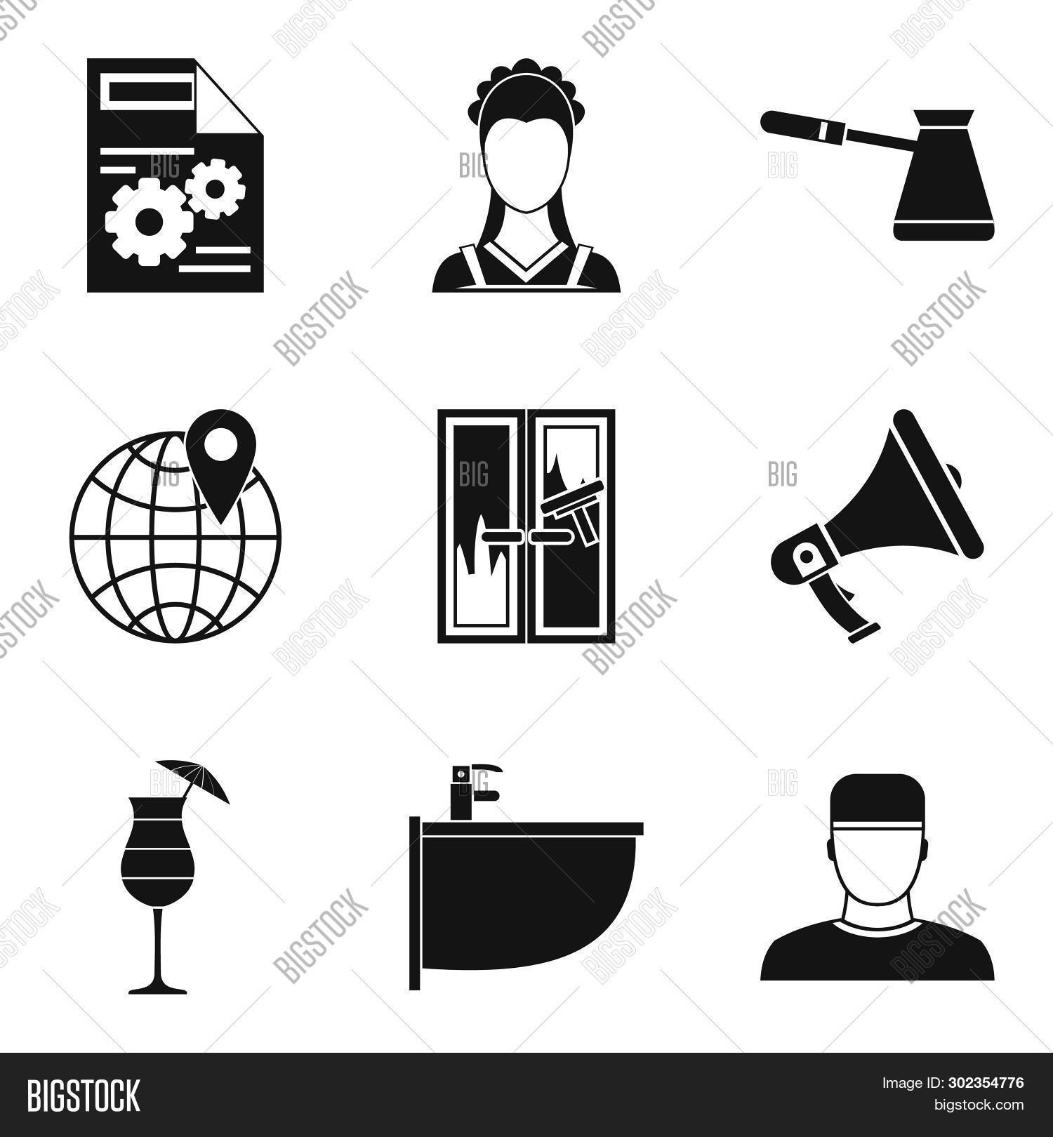 Porter Icons Set. Image & Photo (Free Trial) | Bigstock