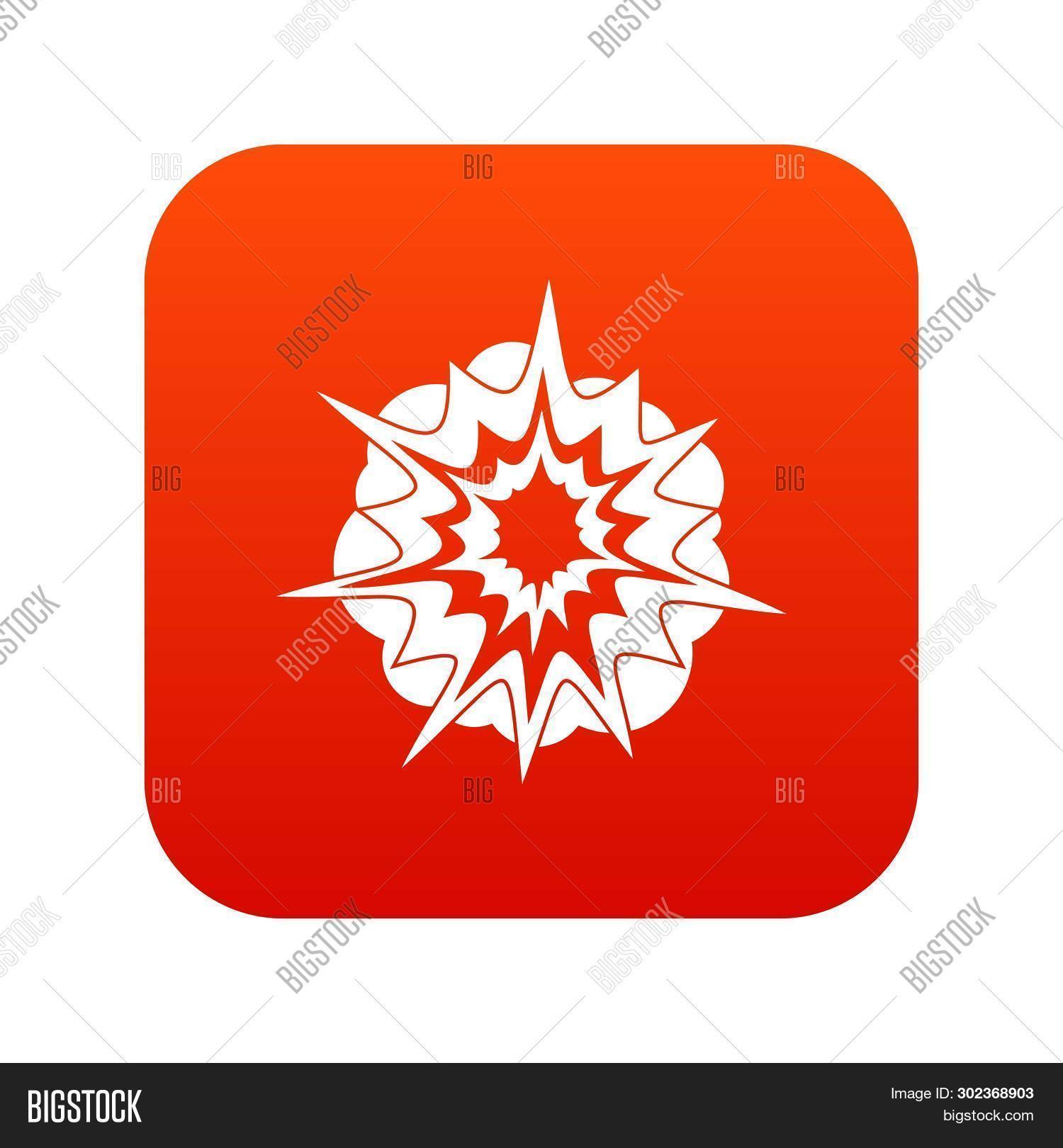 Fire Explosion Icon Image & Photo (Free Trial) | Bigstock