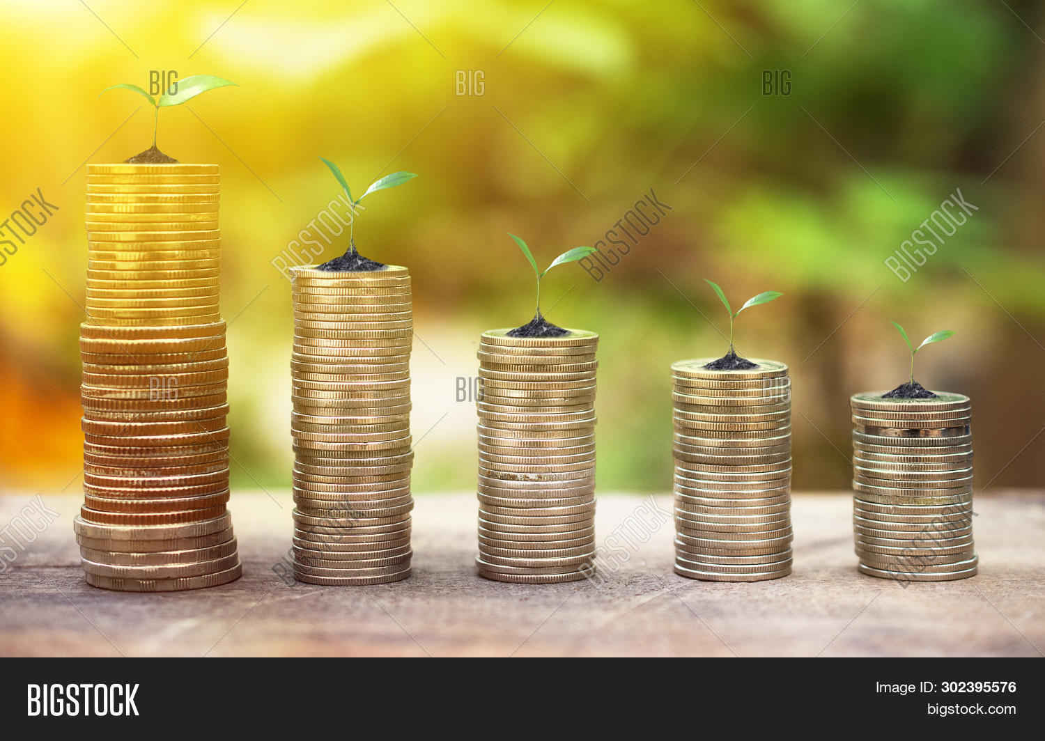 Money Coins Stack On Image & Photo (Free Trial) | Bigstock