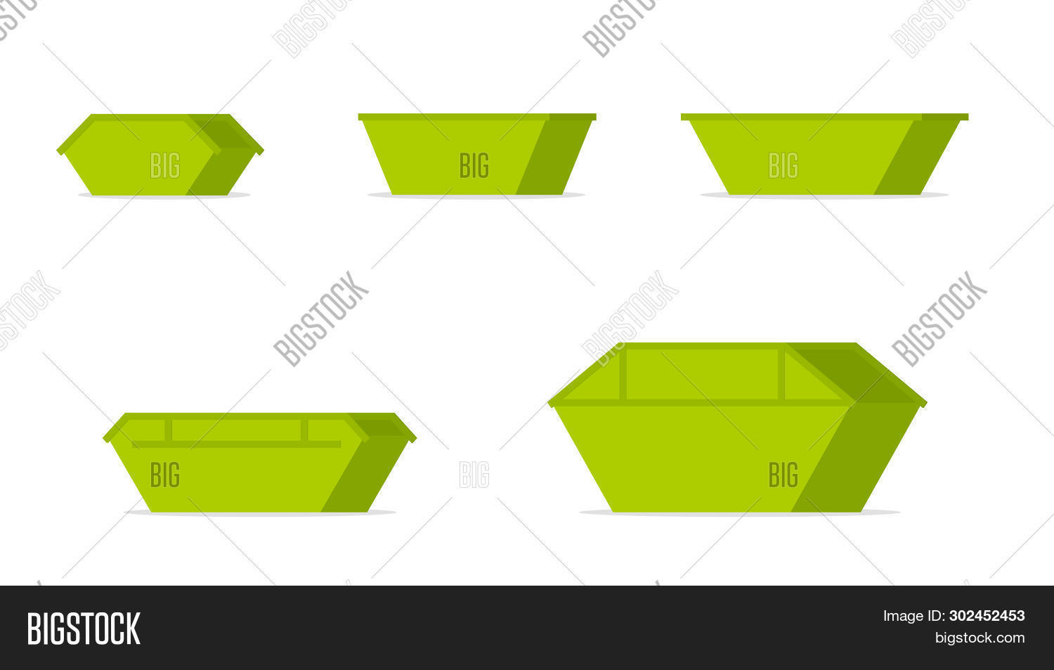 Green Waste Skip Bin Image & Photo (Free Trial) | Bigstock