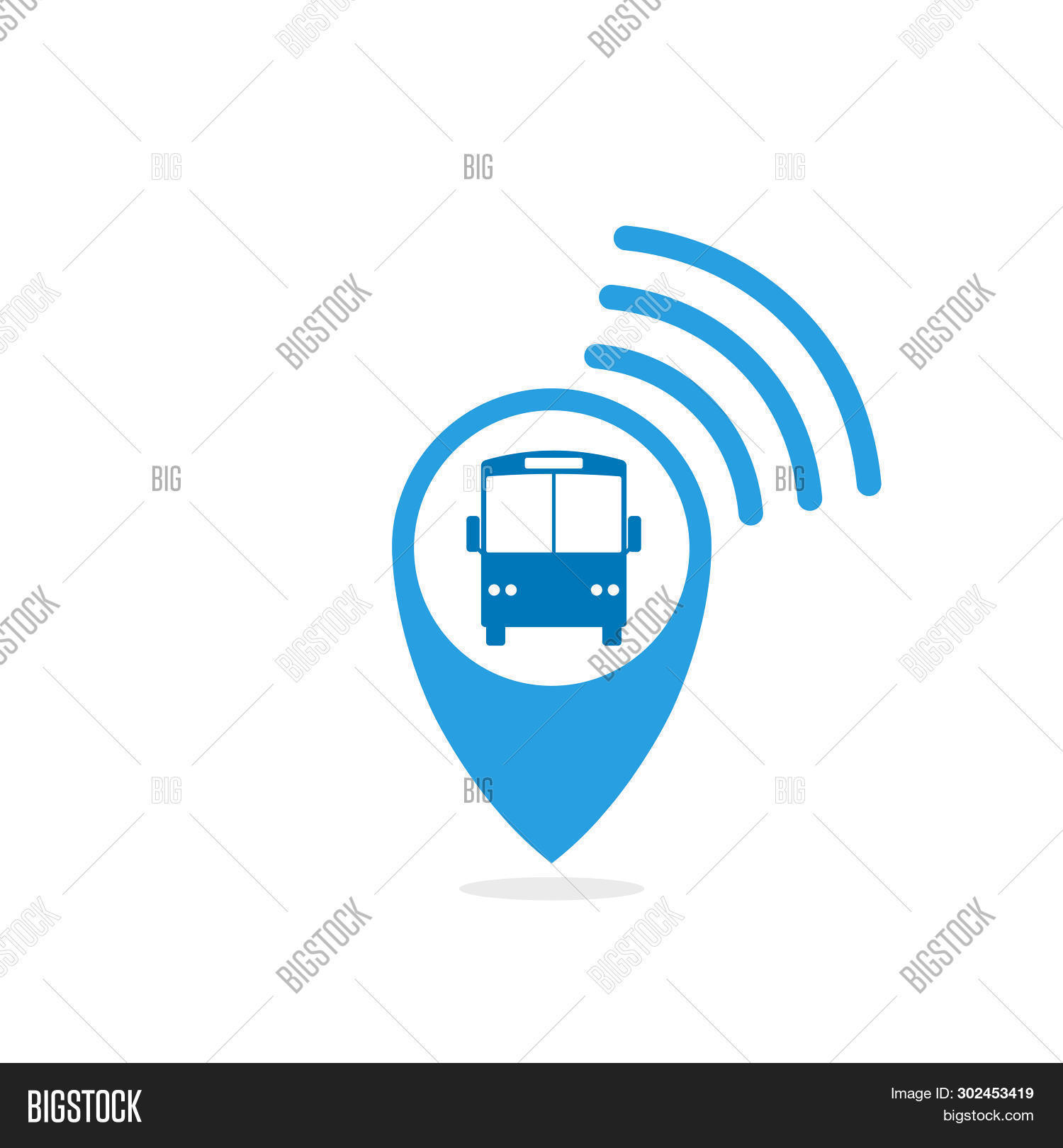 Bus Tracking Icon. Image & Photo (Free Trial) | Bigstock