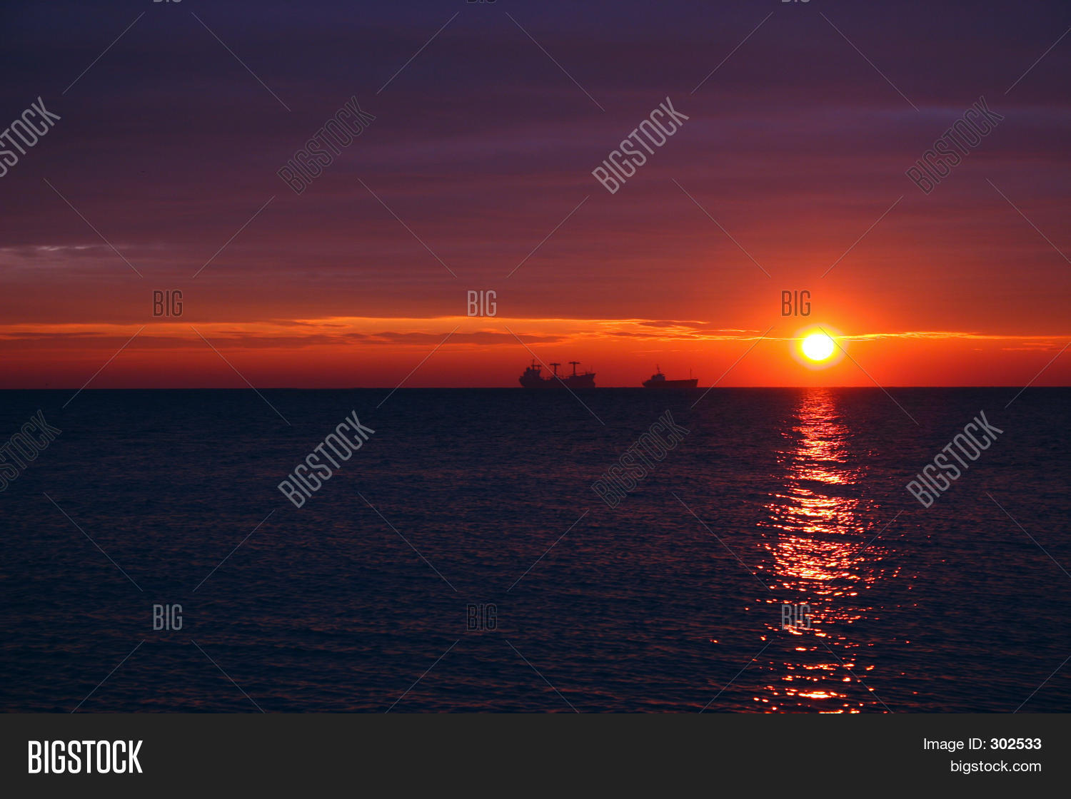 Ships Sunset Image & Photo (Free Trial) | Bigstock