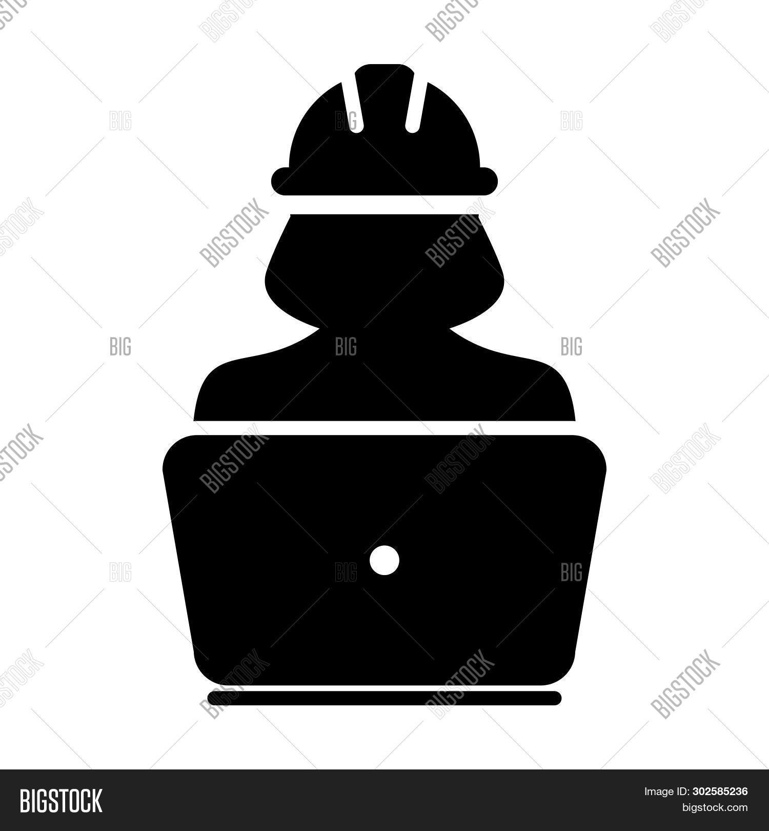 Factory Worker Icon Vector & Photo (Free Trial) | Bigstock