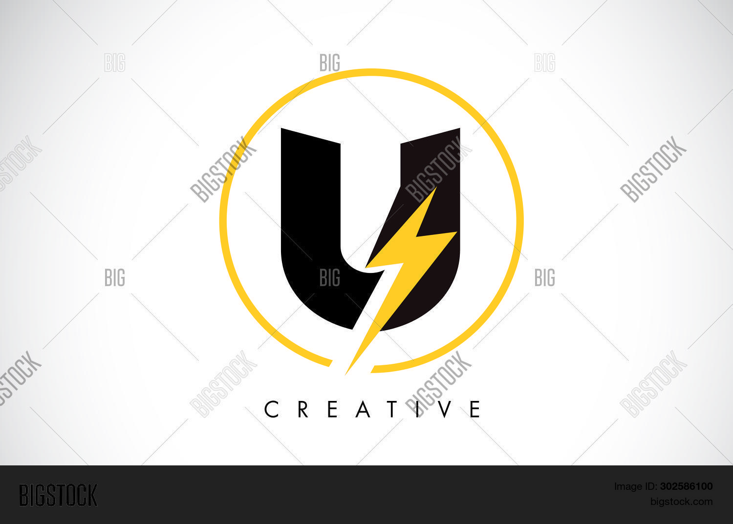 U Letter Logo Design Vector & Photo (Free Trial) | Bigstock