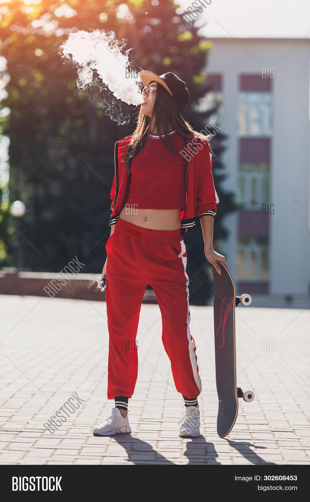 Vaping Girl. Young Image & Photo (Free Trial) | Bigstock