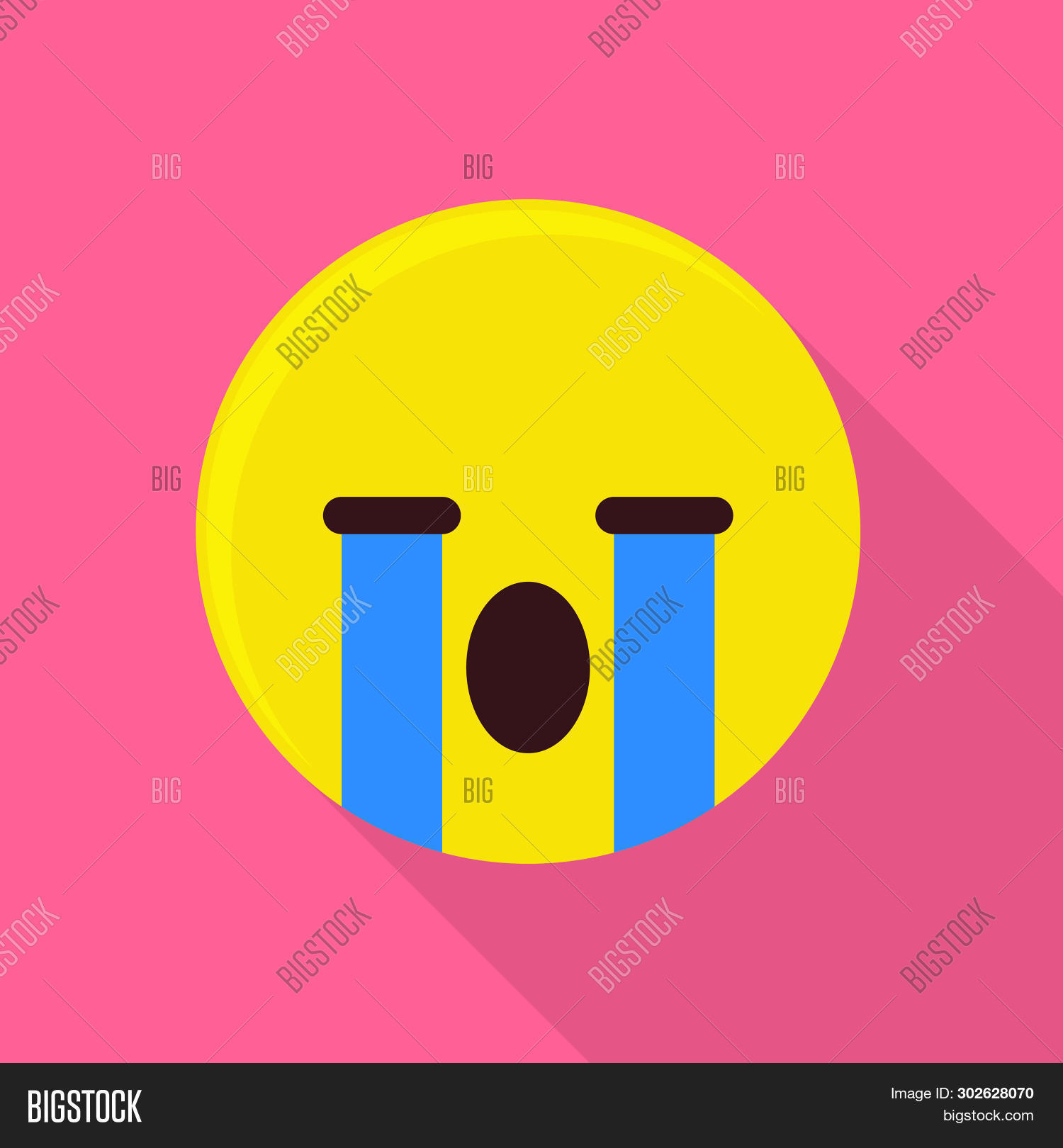 Weeping Emoticon Icon Image & Photo (Free Trial) | Bigstock