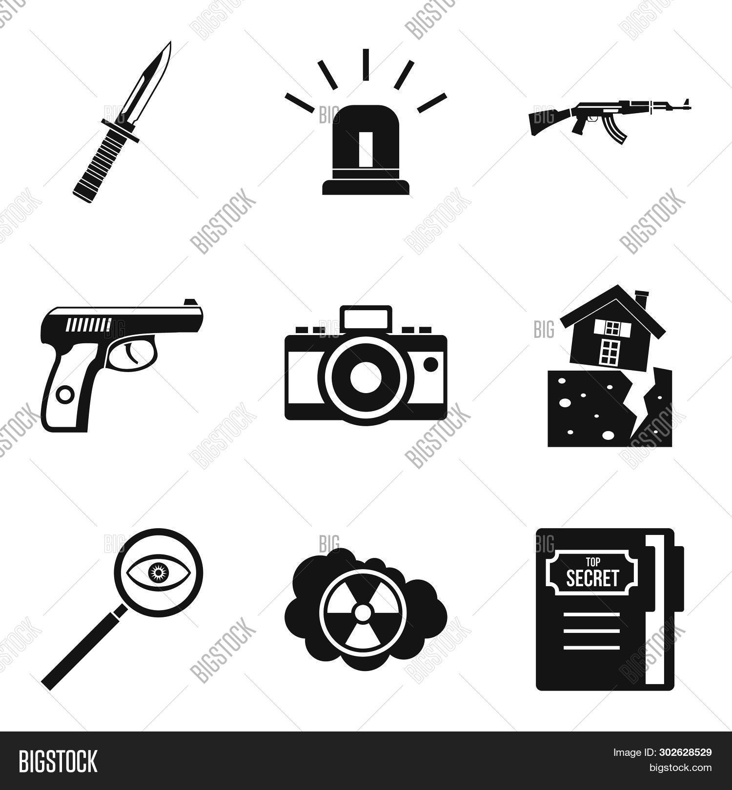 Temptation Icons Set. Image & Photo (Free Trial) | Bigstock