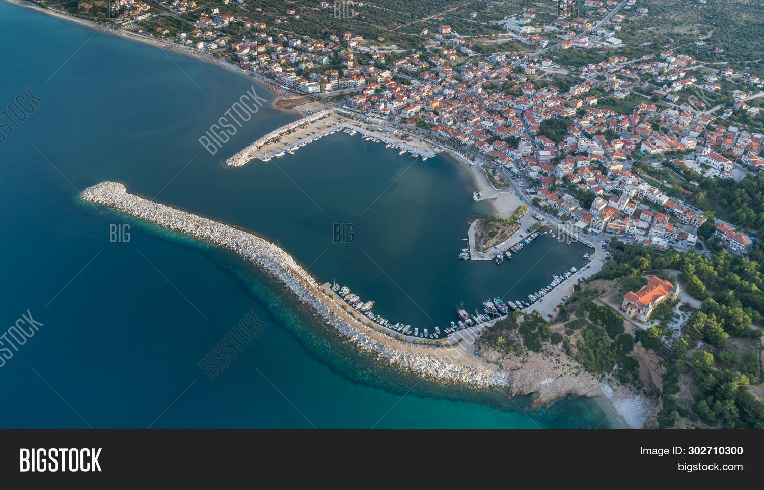 Aerial View Limenaria Image & Photo (Free Trial) | Bigstock