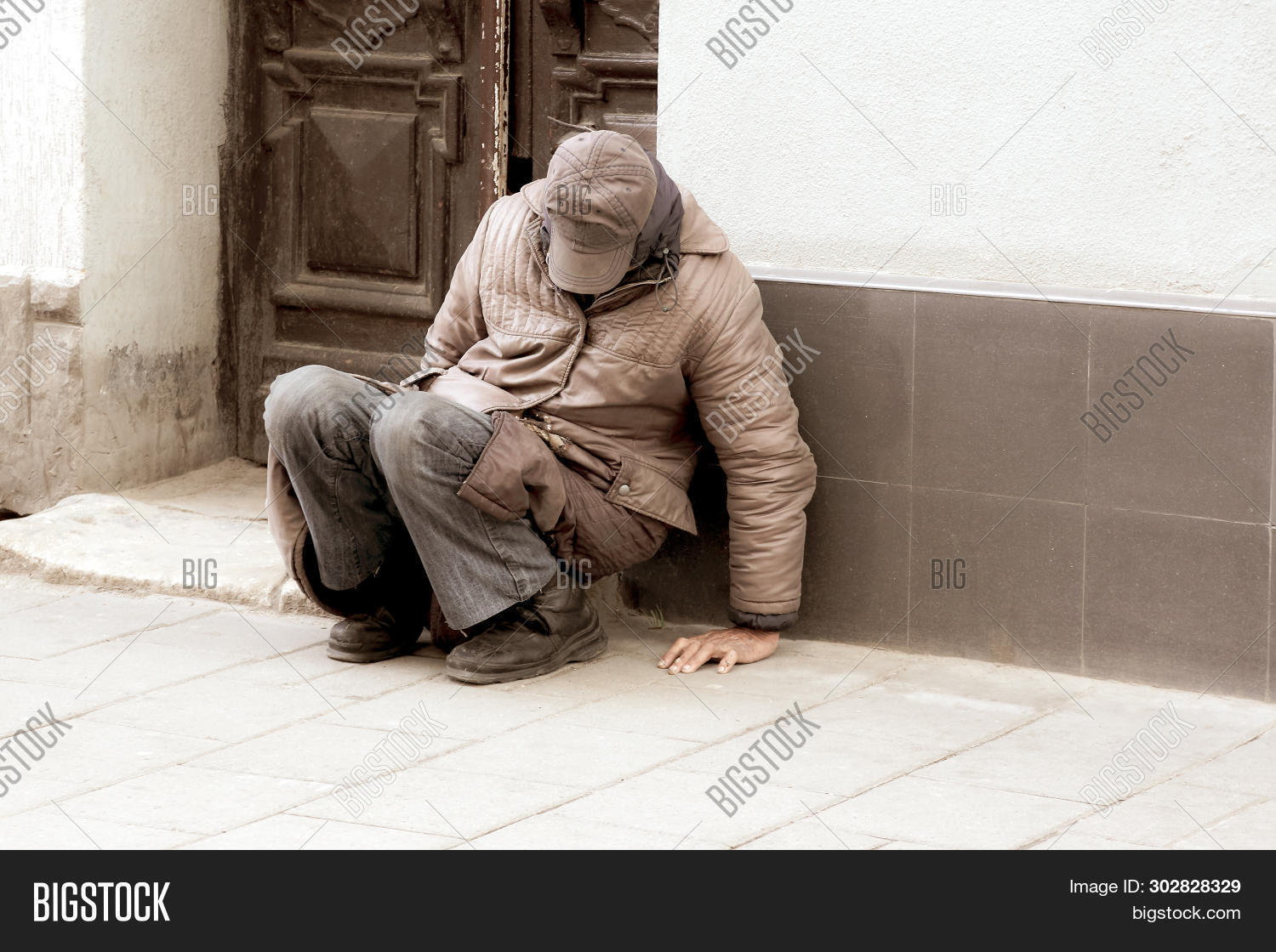 Poor Homeless Man Image & Photo (Free Trial) | Bigstock