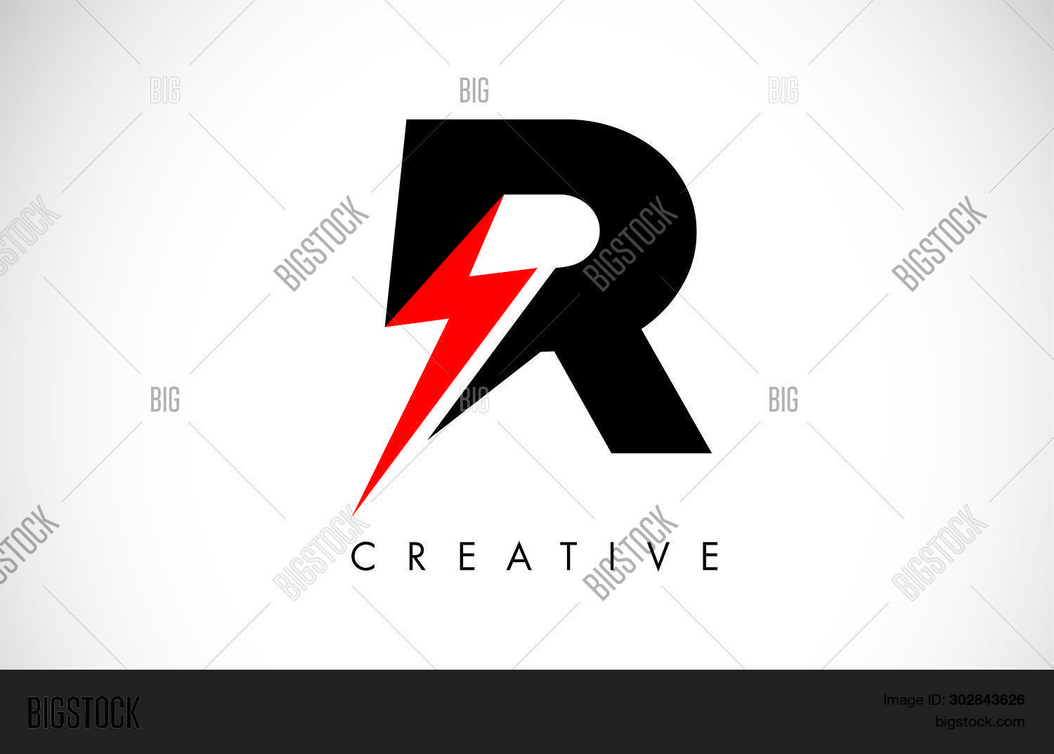R Letter Logo Design Vector & Photo (Free Trial) | Bigstock