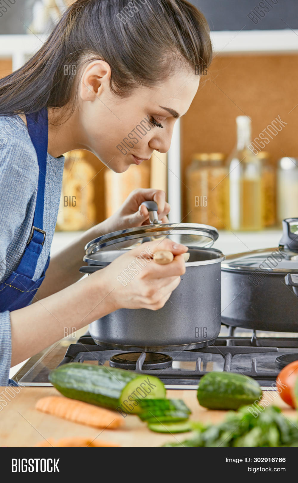 Beautiful Girl Tasting Image & Photo (Free Trial) | Bigstock