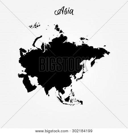 Map Asia. Vector Vector & Photo (Free Trial) | Bigstock