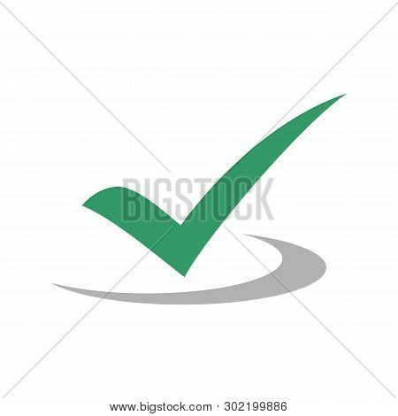 Green Check Mark Logo Vector & Photo (Free Trial) | Bigstock