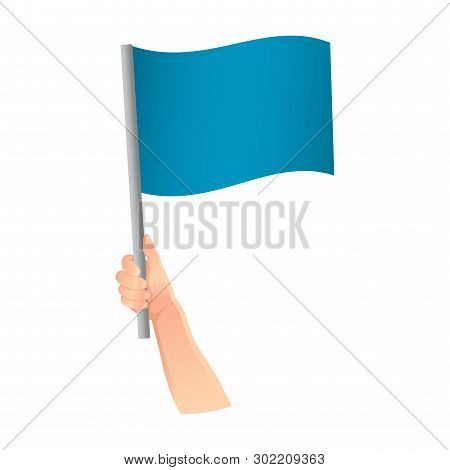 Blue Flag Hand. Image & Photo (Free Trial) | Bigstock