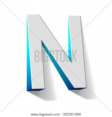 Blue Gradient Letter N Image & Photo (Free Trial) | Bigstock