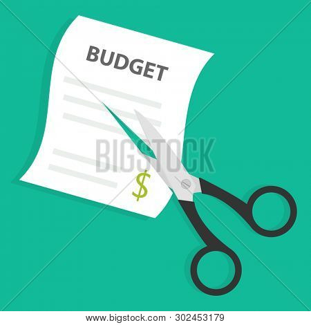 Cutting Budget Icon. Image & Photo (Free Trial) | Bigstock