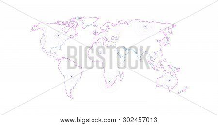 Vector Linear World Vector & Photo (Free Trial) | Bigstock