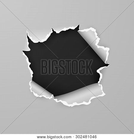 Torn Hole Sheet Paper Vector & Photo (Free Trial) | Bigstock