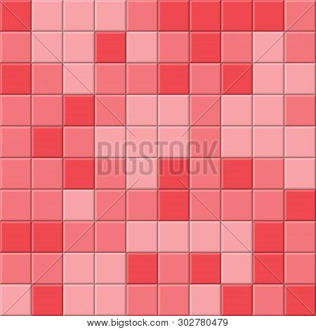 Bathroom Red Tile Vector & Photo (Free Trial) | Bigstock