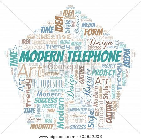 Modern Telephone Word Vector & Photo (Free Trial) | Bigstock