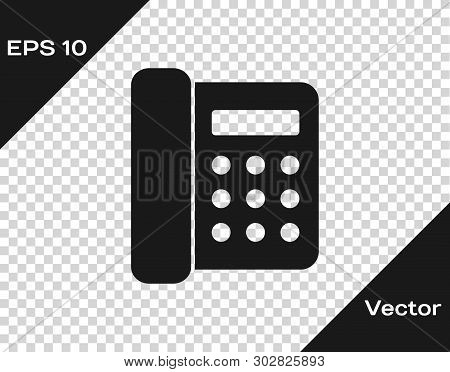 Grey Telephone Icon Vector & Photo (Free Trial) | Bigstock