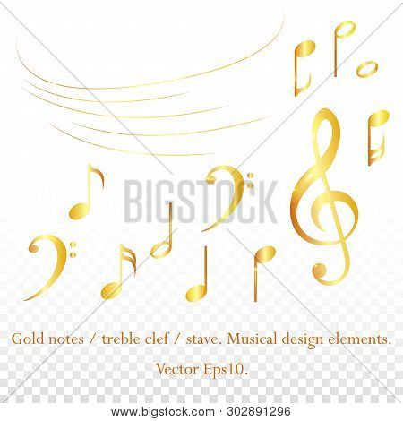Vector Set Golden Vector & Photo (Free Trial) | Bigstock