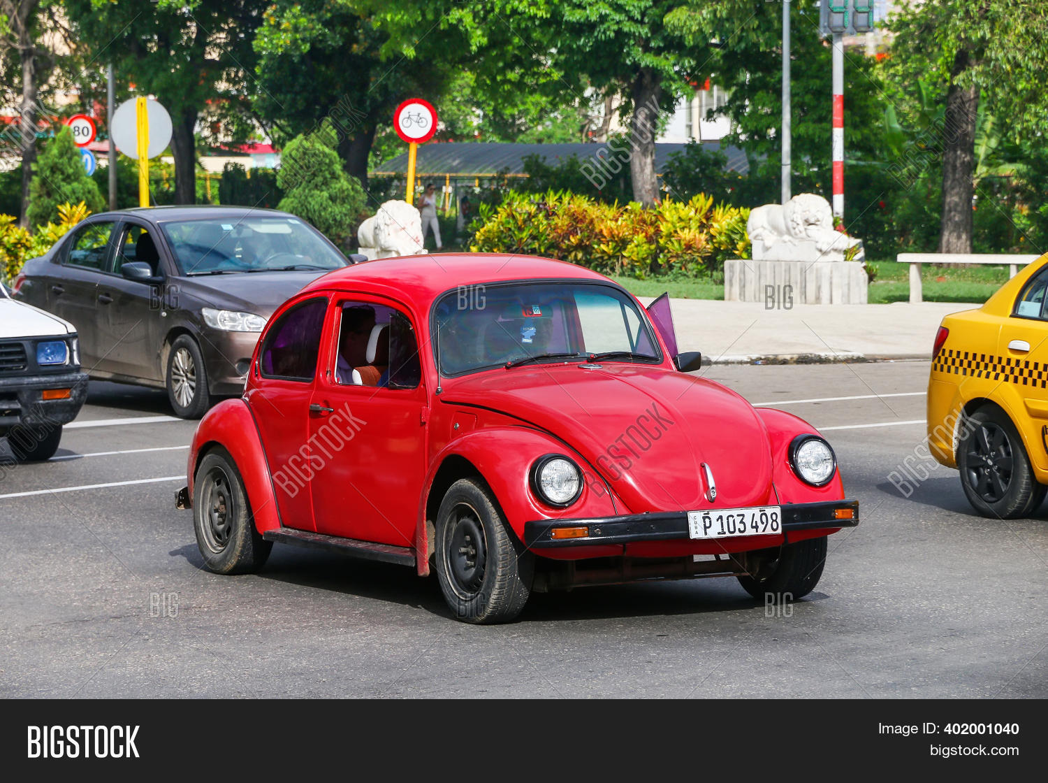 Old Red Vw