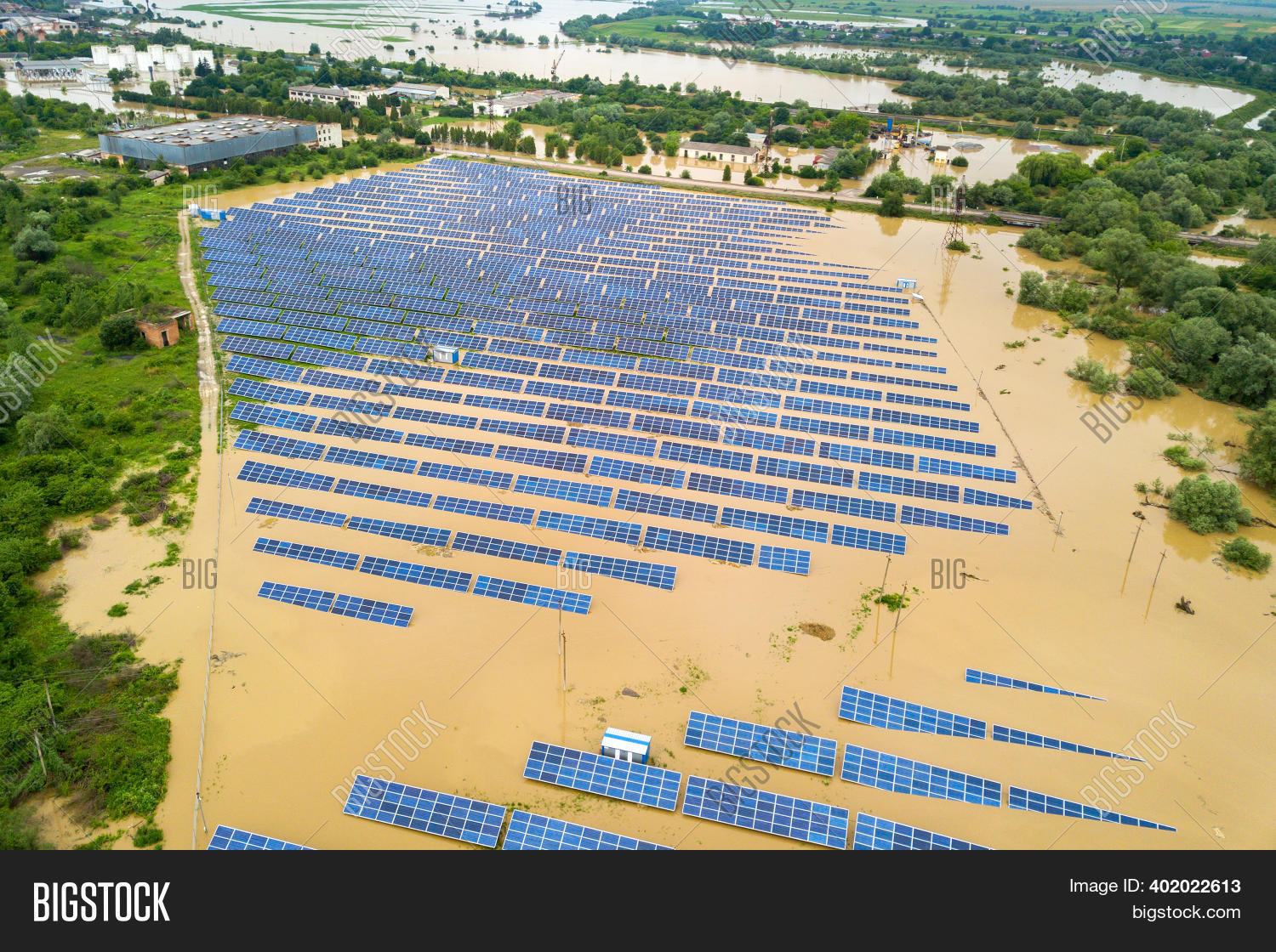 Aerial View Flooded Image & Photo (Free Trial) | Bigstock