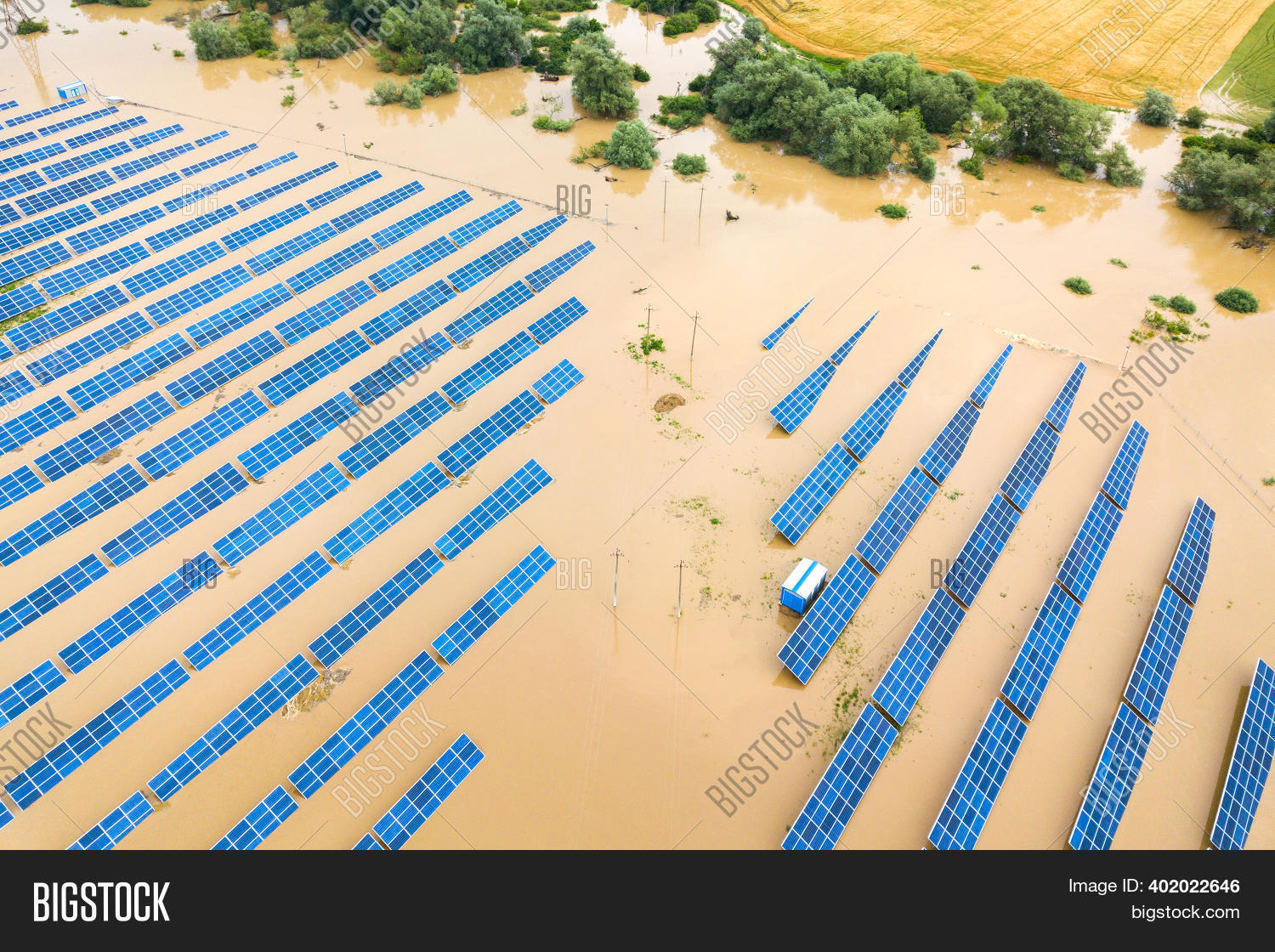Aerial View Flooded Image & Photo (Free Trial) | Bigstock