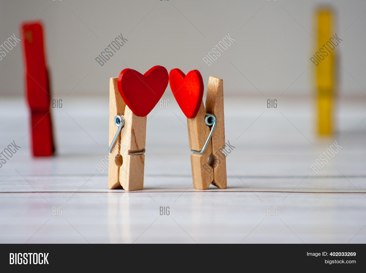 Couple Clothes Pin Image & Photo (Free Trial) | Bigstock