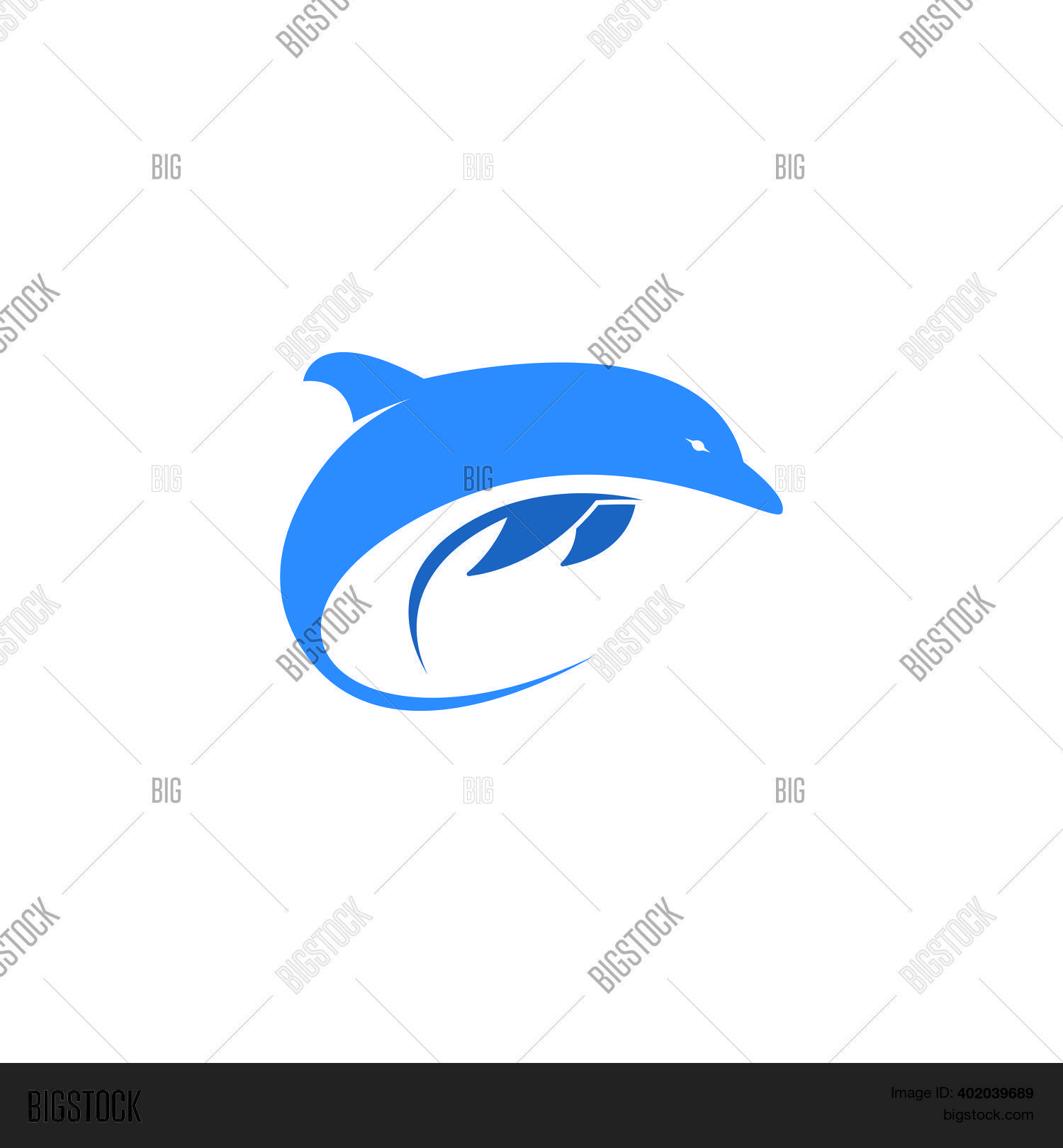Dolphin Logo Icon Vector & Photo (Free Trial) | Bigstock