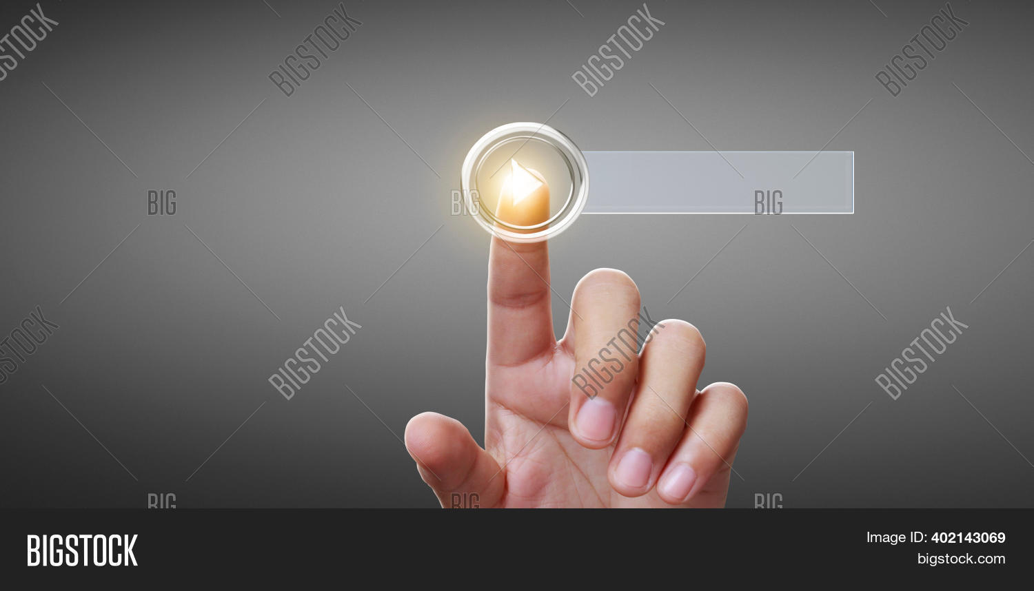 Hands Touching Button Image & Photo (Free Trial) | Bigstock